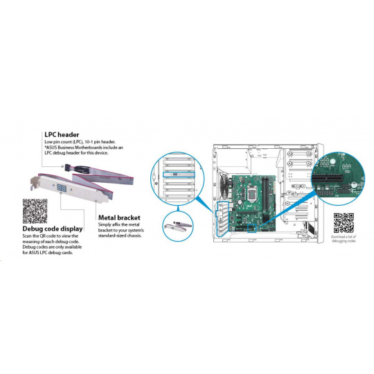 ASUS Debug Karta LPC DEBUG CARD Debug Card JCS Computer ASUS Debug Karta LPC DEBUG CARD Debug Card JCS Computer